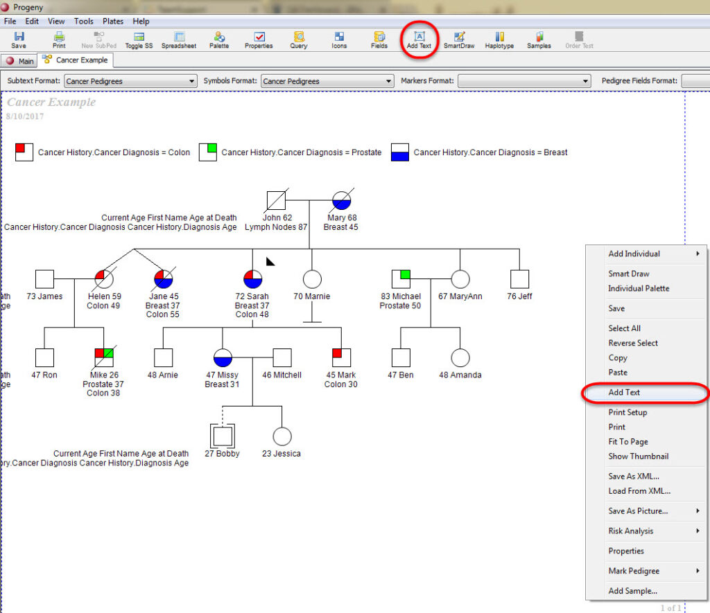 Pedigree Canvas - Desktop - Progeny
