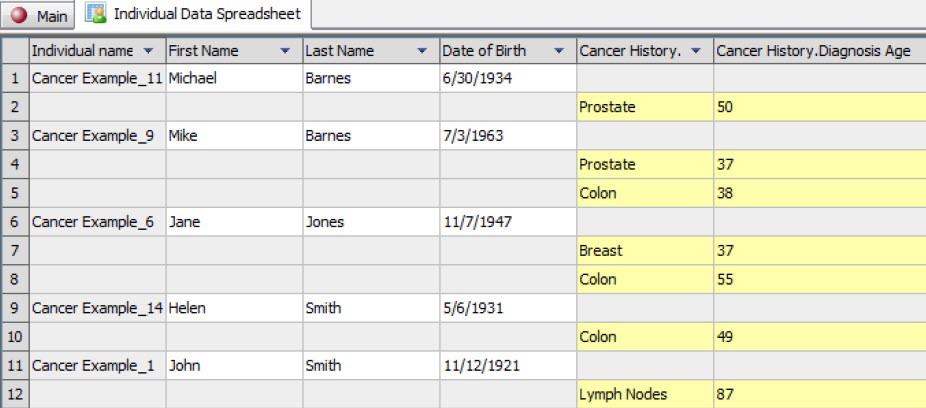 Spreadsheets Module - Desktop - Progeny