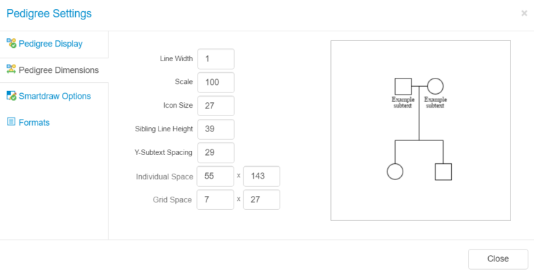 Pedigree Canvas - Progeny
