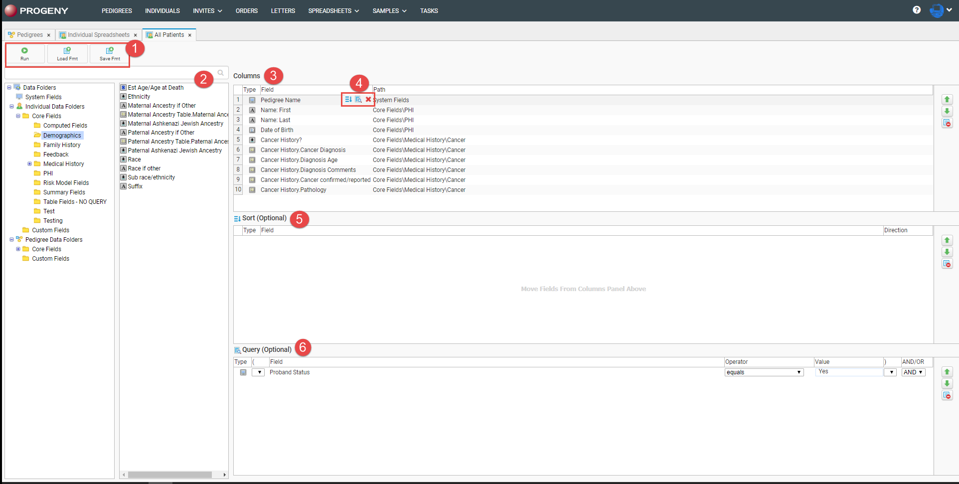 Spreadsheets Module - Progeny