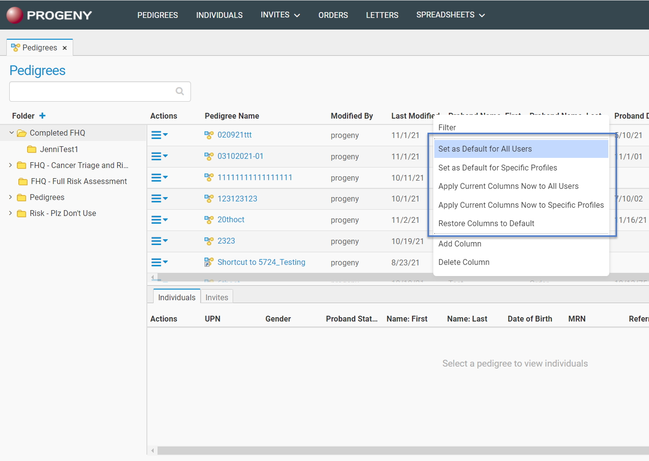 End-User Administrator - Progeny