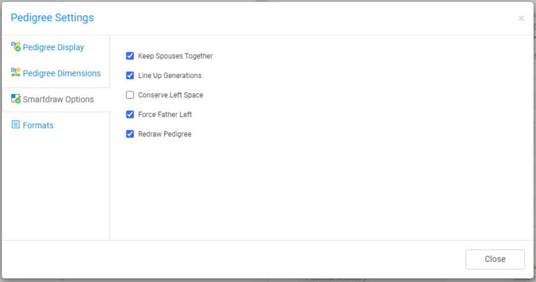 Pedigrees Module - Progeny