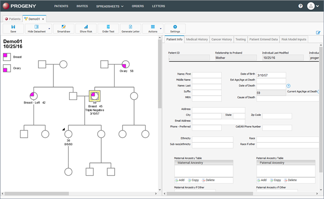 Manage Clinical Data - Progeny